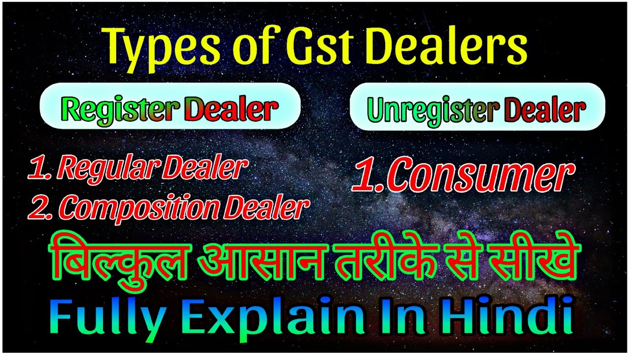 What is Gst Dealers? Type of Gst Dealers | Regular Dealer | Composition ...