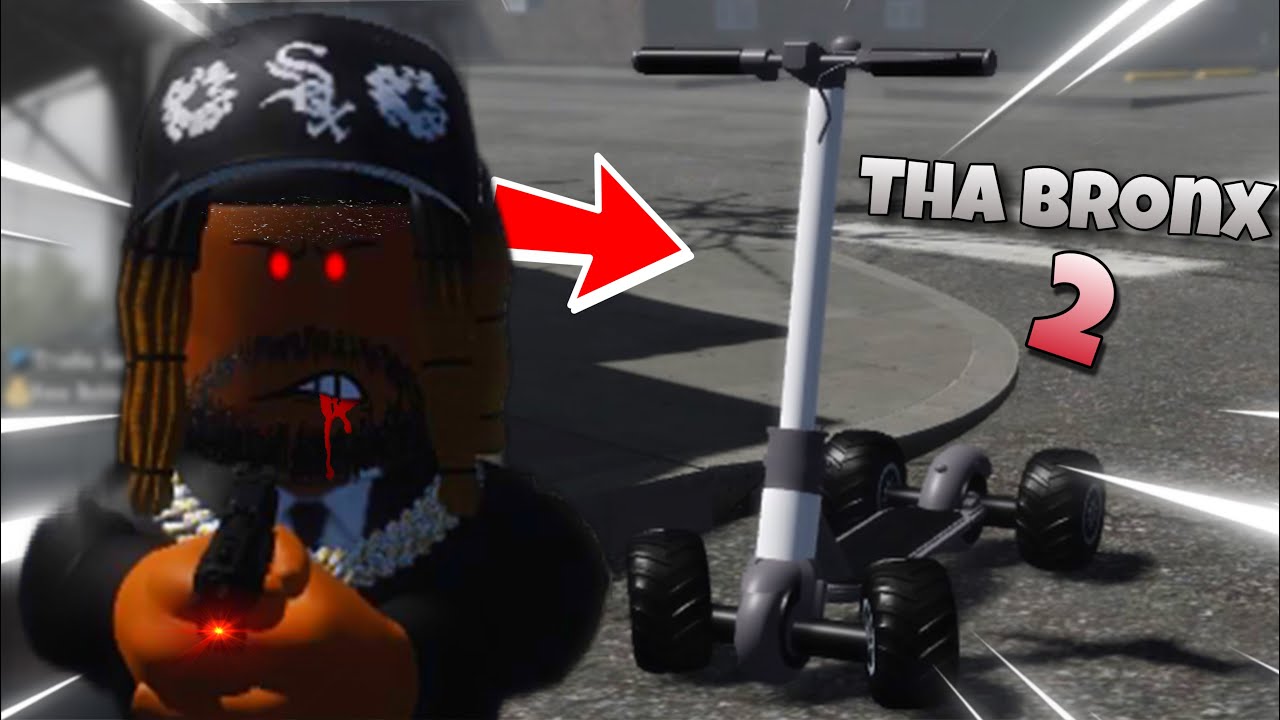 SLIDING ON A SCOOTER IN THA BRONX 2 (ROBLOX) - YouTube