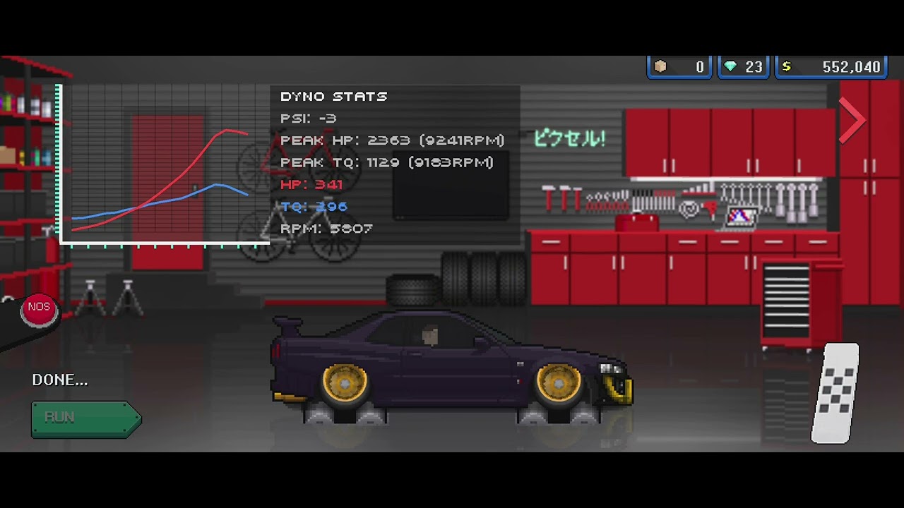 pixel car racer dyonin my R34 - YouTube