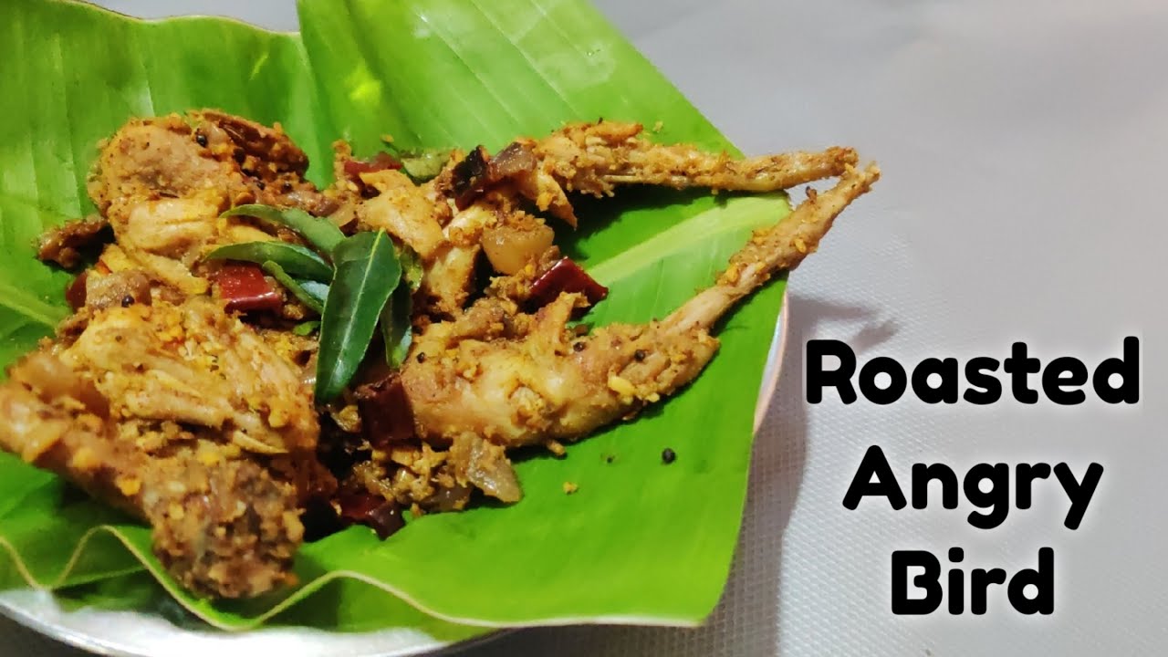 Kaadai Varuval//Roasted Angry Bird//Village style Quail Roast//காடை ...