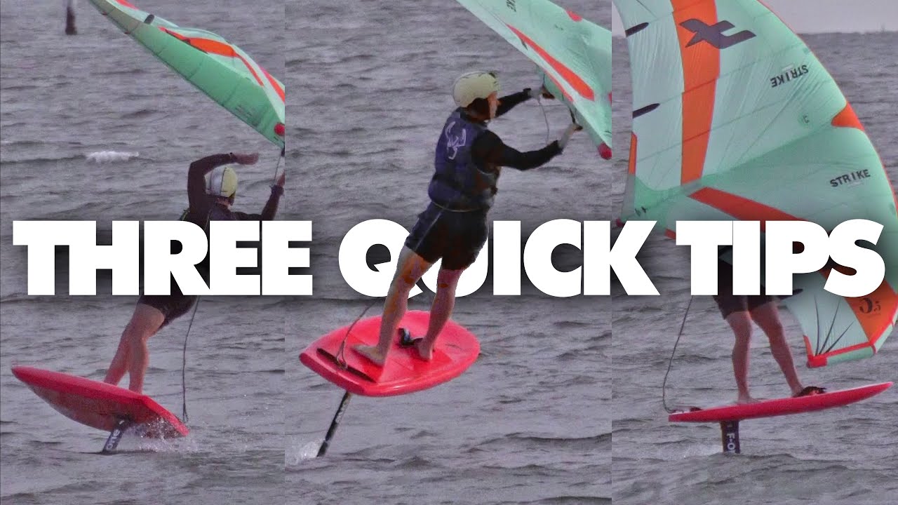 Heelside Tacking - Wing Foiling Examples - YouTube