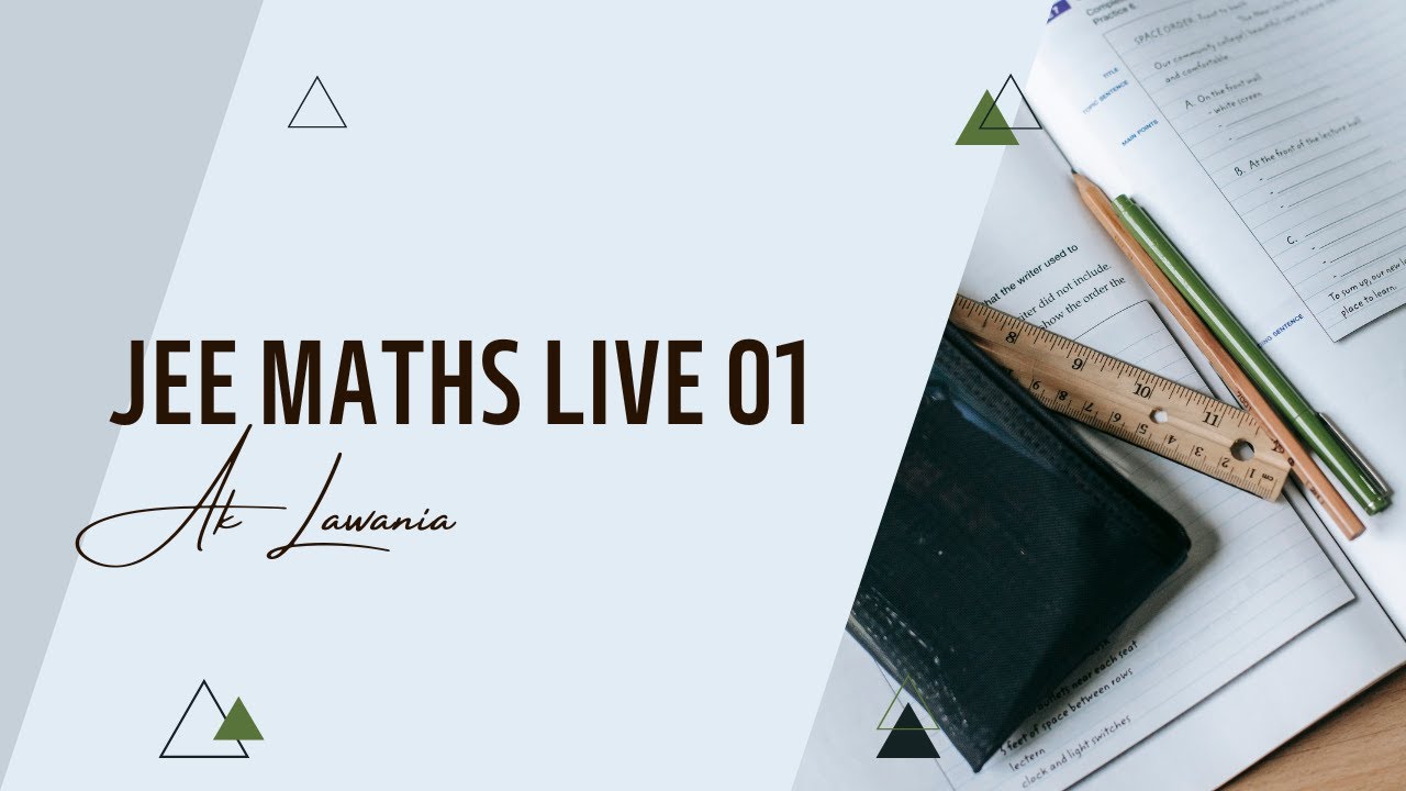 JEE MATHS LIVE 01|| Log & Quadratic class 1|| Question solving || #iit ...