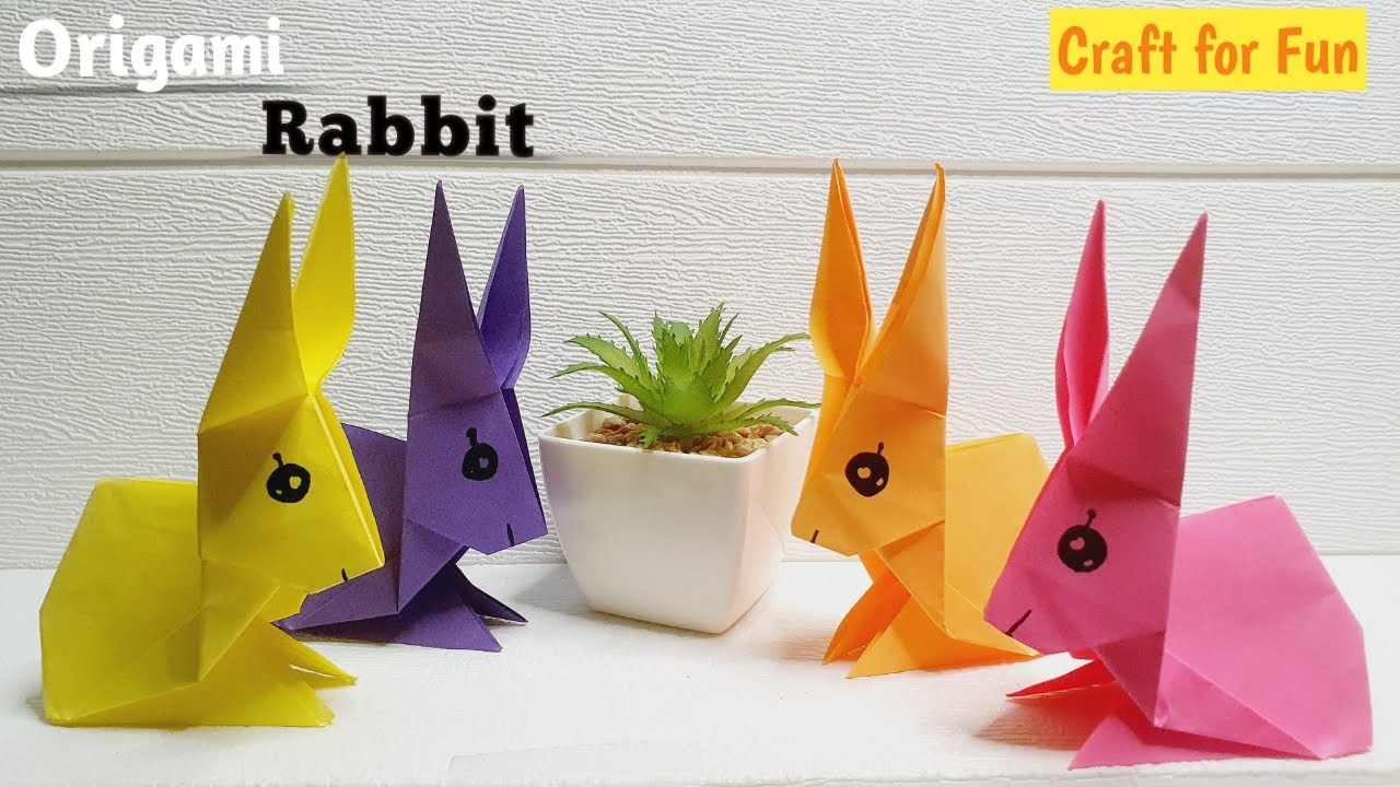 Origami Paper Rabbit - How to make Bunny Easy Step by Step - YouTube