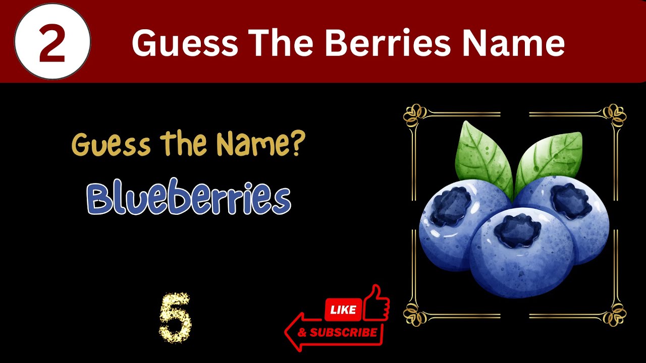 Guess Different Types Of Berries | Quiz Game | Online Free Game | Fun ...