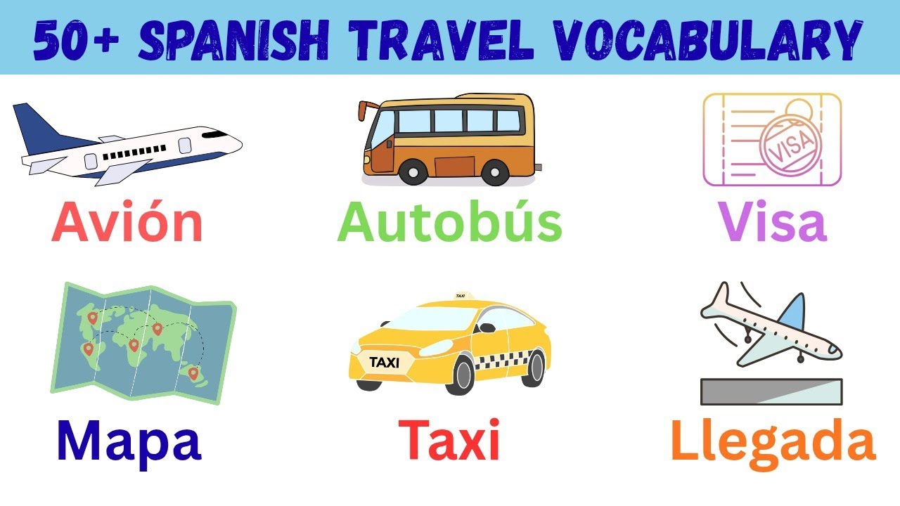 Learn Spanish Travel Vocabulary: Words with Pronunciation | Spanish ...