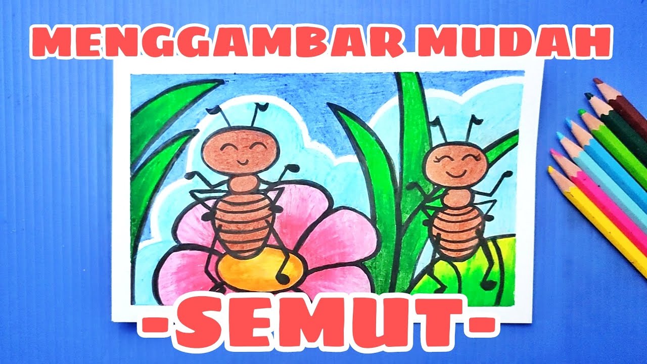 Menggambar Mudah Untuk Pemula | DRAWING ANIMALS | ANT | Gambar Semut ...