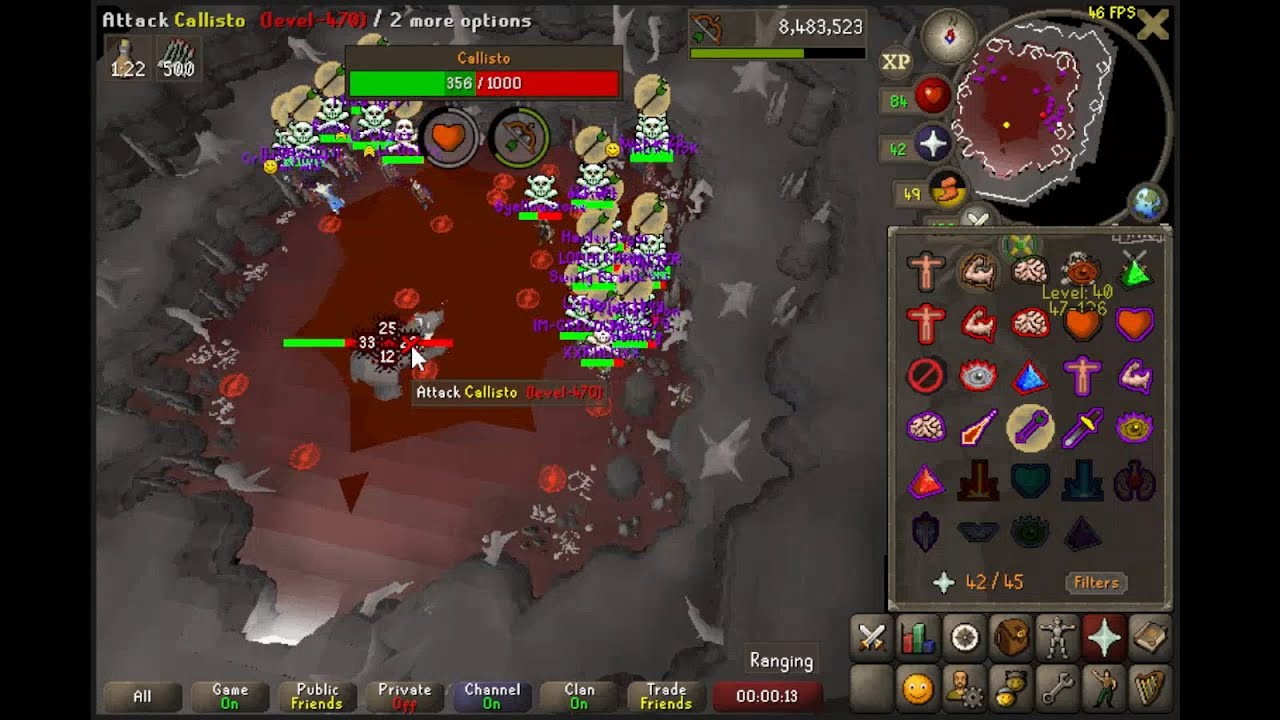 50-Man Clan DESTROYS Callisto – OSRS Multi Combat Madness! - YouTube