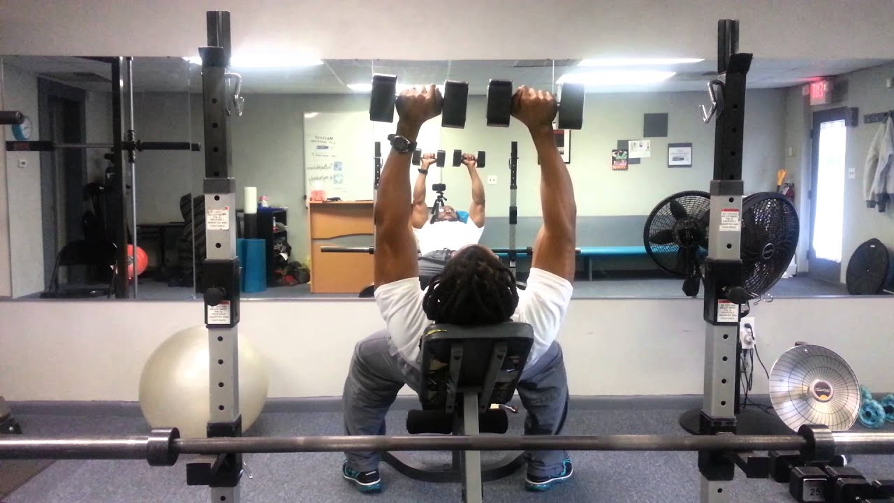 Incline Dumbbell Flys (palms forward) - YouTube