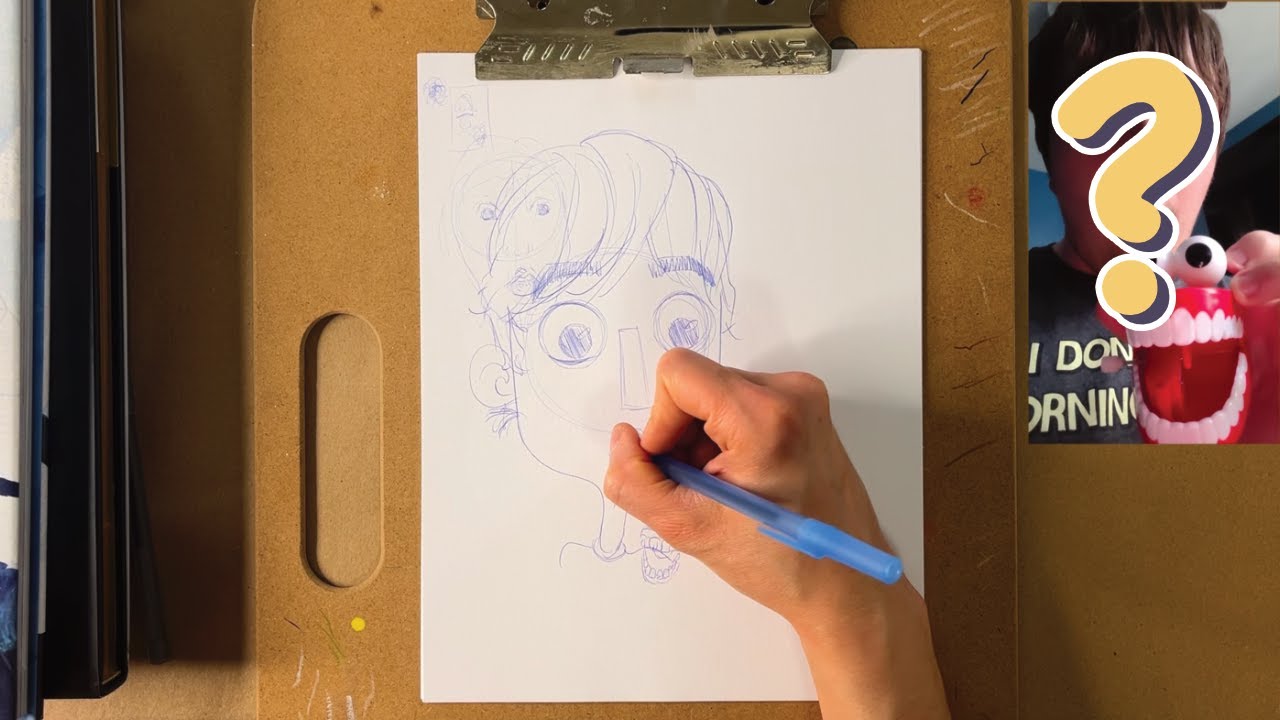 Draw with Me - Cartoon Portrait - Watch me Draw You 3 - YouTube
