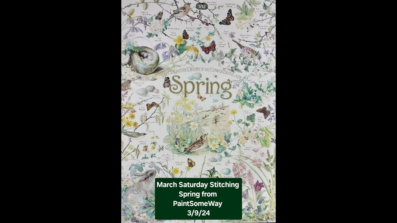 March Saturday Stitching Spring Stamped Cross Stitch from PaintSomeWay ...