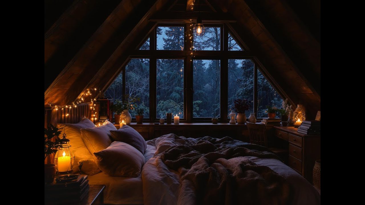 Rainy Retreat Cozy Cottage | Calming Rain Sounds for Relaxation, Focus ...