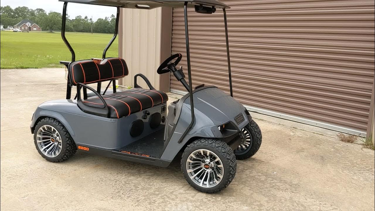 Lowered 1999 EZGO TXT Walk Around - YouTube