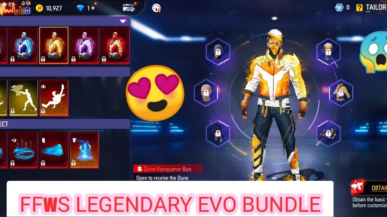 free fire new FFWS LEGENDARY EVO BUNDLE 😱 @GyanGaming @TondeGamer - YouTube