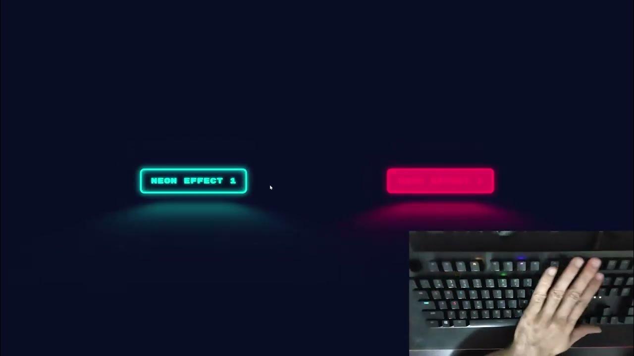 Asmr Programming Neon Button With Css No Talking Youtube