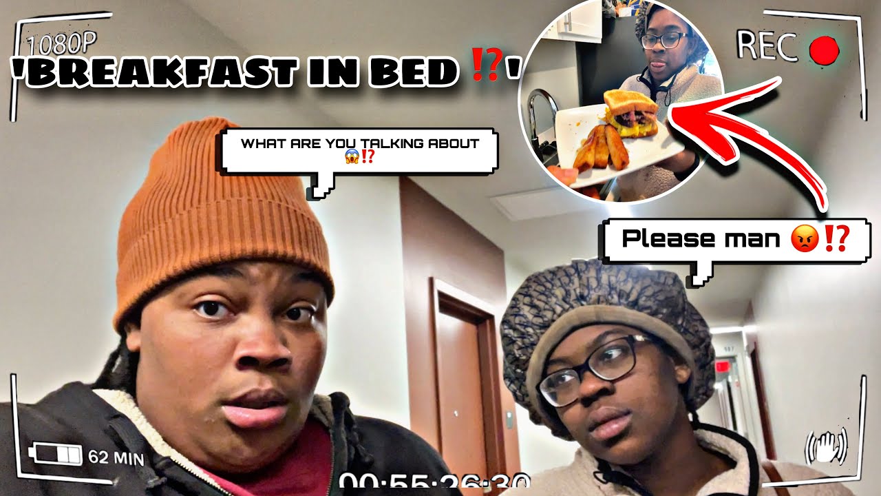 BREAKFAST IN BED GONE WRONG 😱⁉️ *NEVER AGAIN* #roadto1k #lifeofsymonetv ...