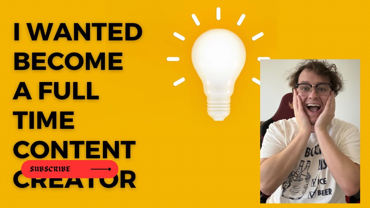 I Wanted Become A Full Time Content Creator - YouTube