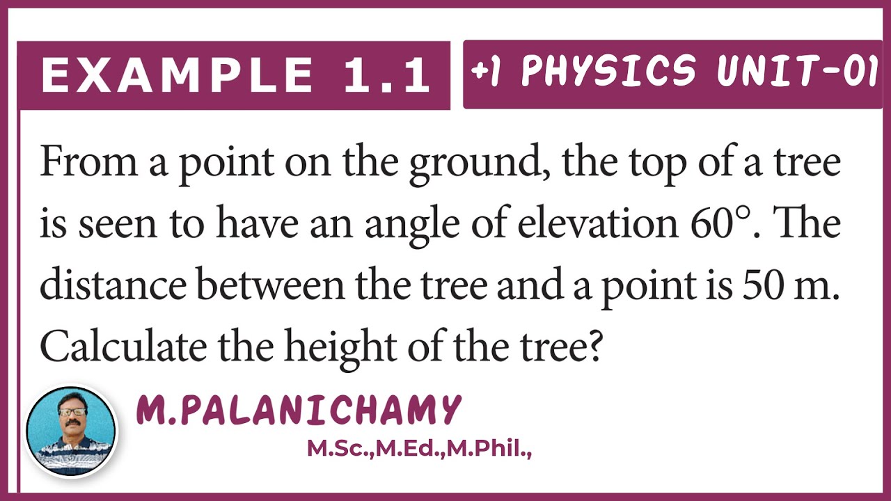 Example Problem 1.01||Unit-01||Nature of Physical World and Measurement ...