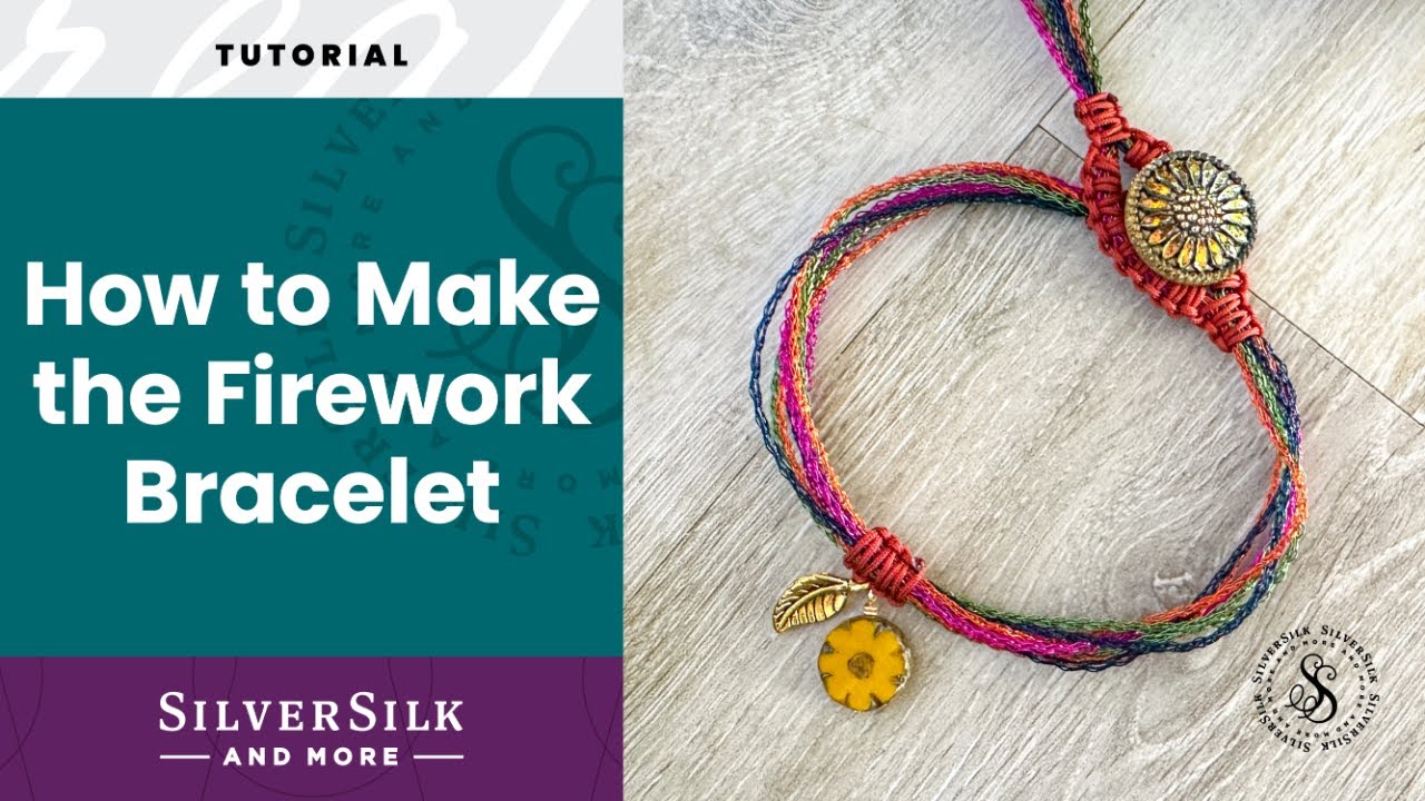 How to Make the Firework Bracelet with 3-Needle Chain - YouTube