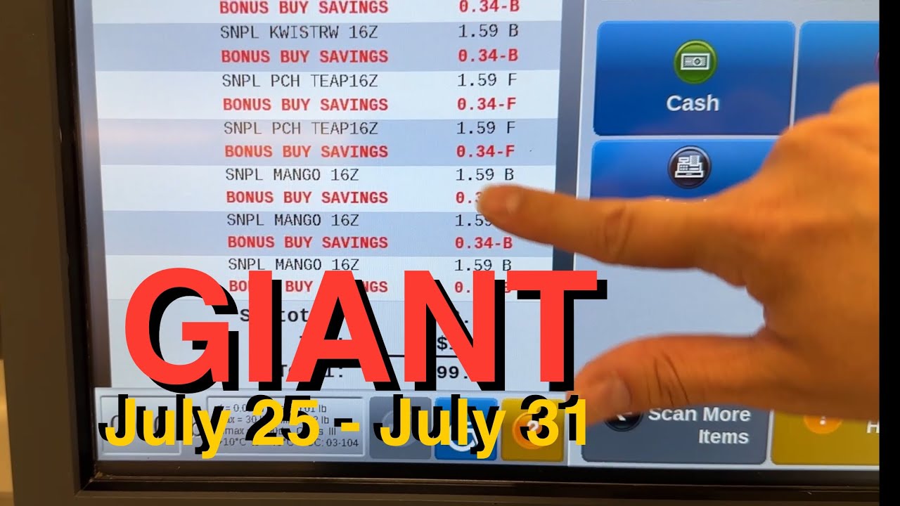 GIANT Food Store Digital Coupon Shopping Haul July 25 - July 31 2025 ...
