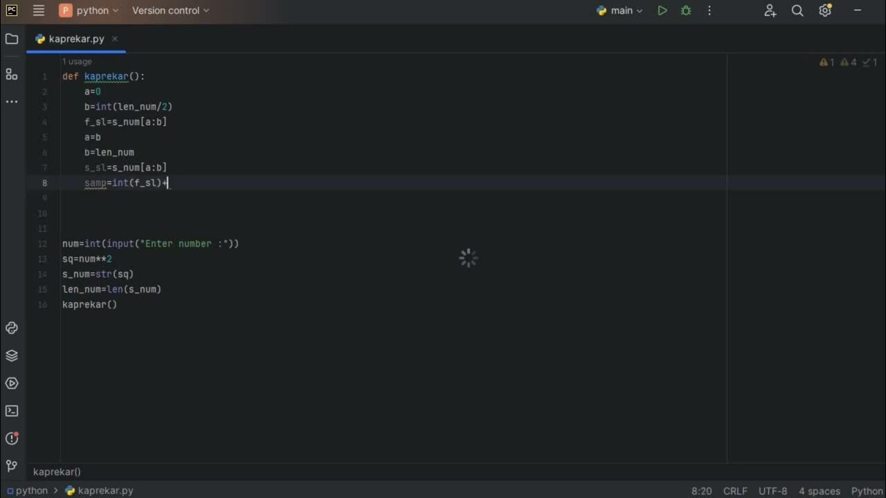 Find a kaprekar number in Python || @RevealYourSkill|| Using Function - YouTube