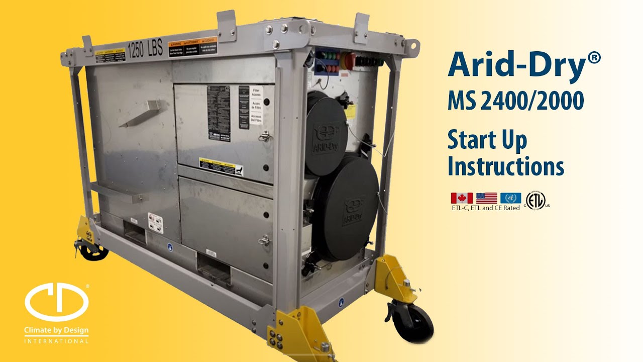 ARID-DRY MS 2400/2000 Product Video - YouTube