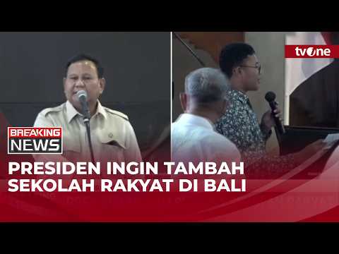 Presiden Prabowo Upayakan Tambah Sekolah Rakyat di Bali | Breaking News