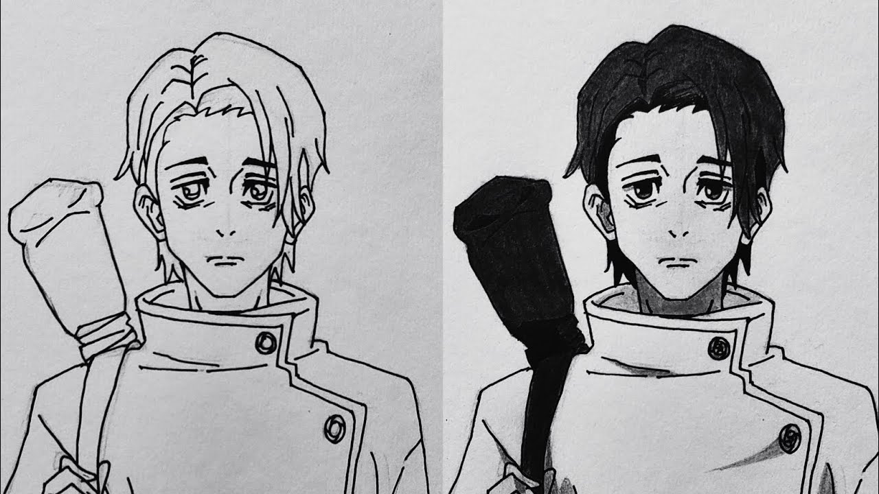 How To Draw Yuta Okkotsu From Jujutsu Kaise | How To Draw Anime Step By ...