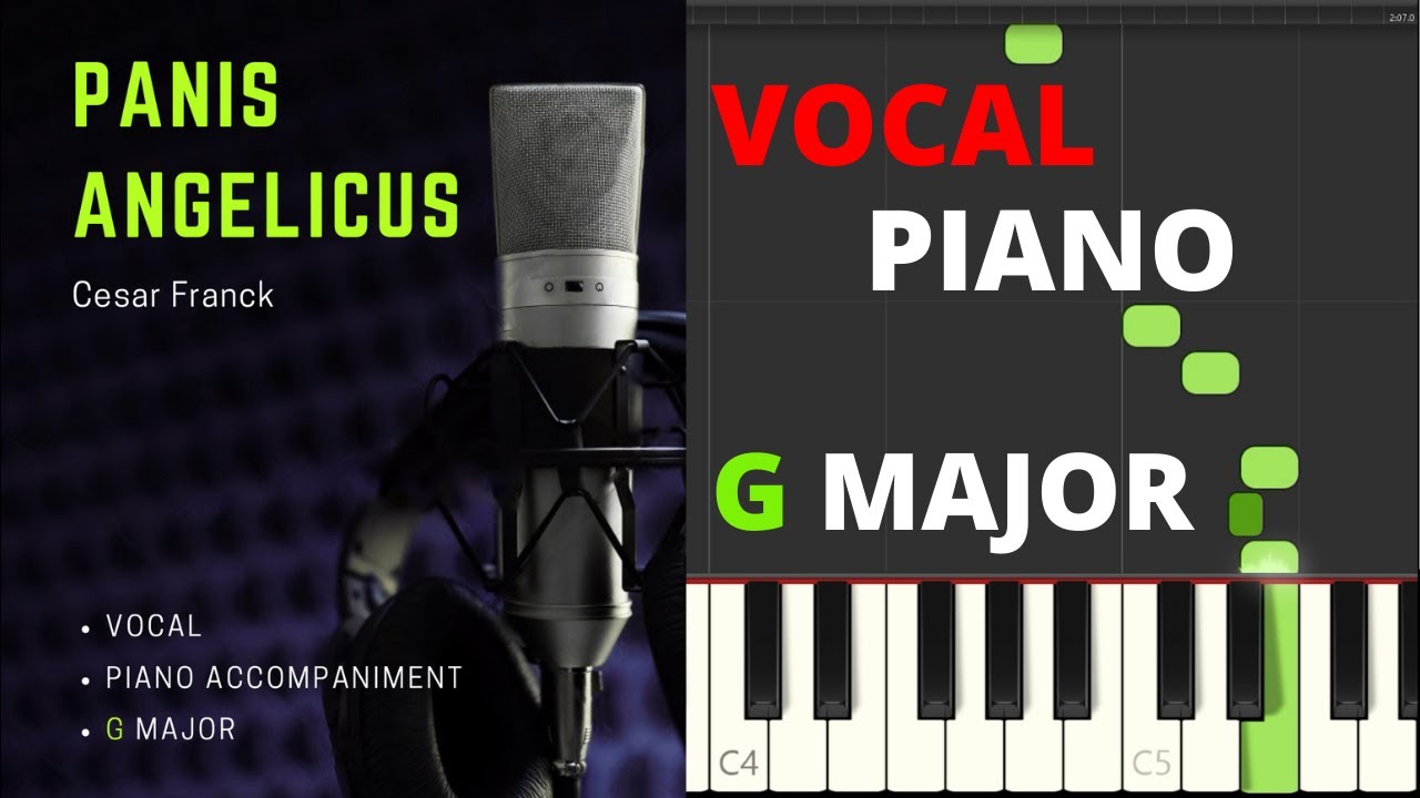 Panis Angelicus - G Major | Vocal + Piano Accompaniment | Video ...