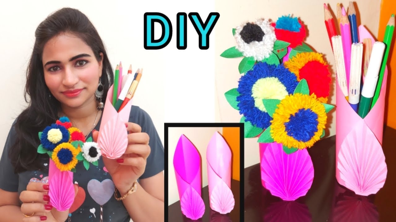 DIY Pencil/Pen Holder Ideas | How to make pen stand at home | Best out ...