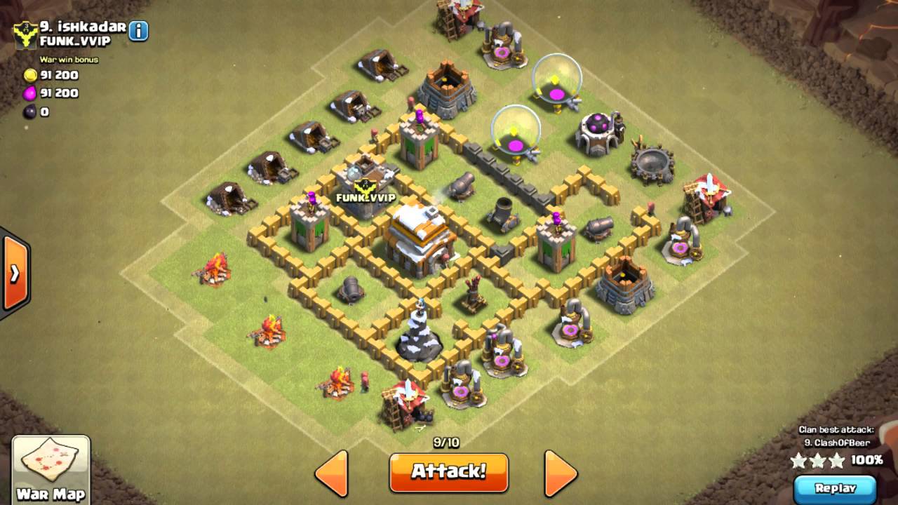 Loon war attack at Th5 | Th5 vs Th5 loon raid | {Warchronicles} - YouTube