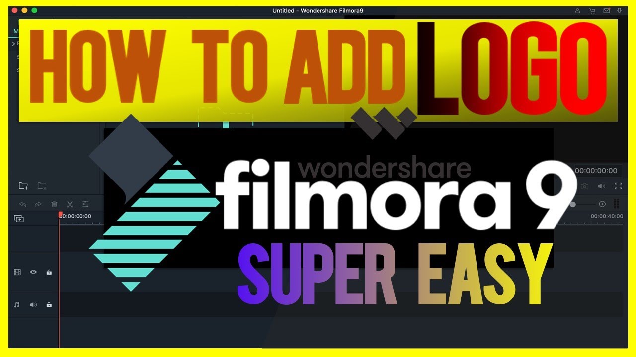 HOW TO ADD CHANNEL LOGO USING FILMORA 9 2020 | SUPER EASY TO ADD LOGO ...
