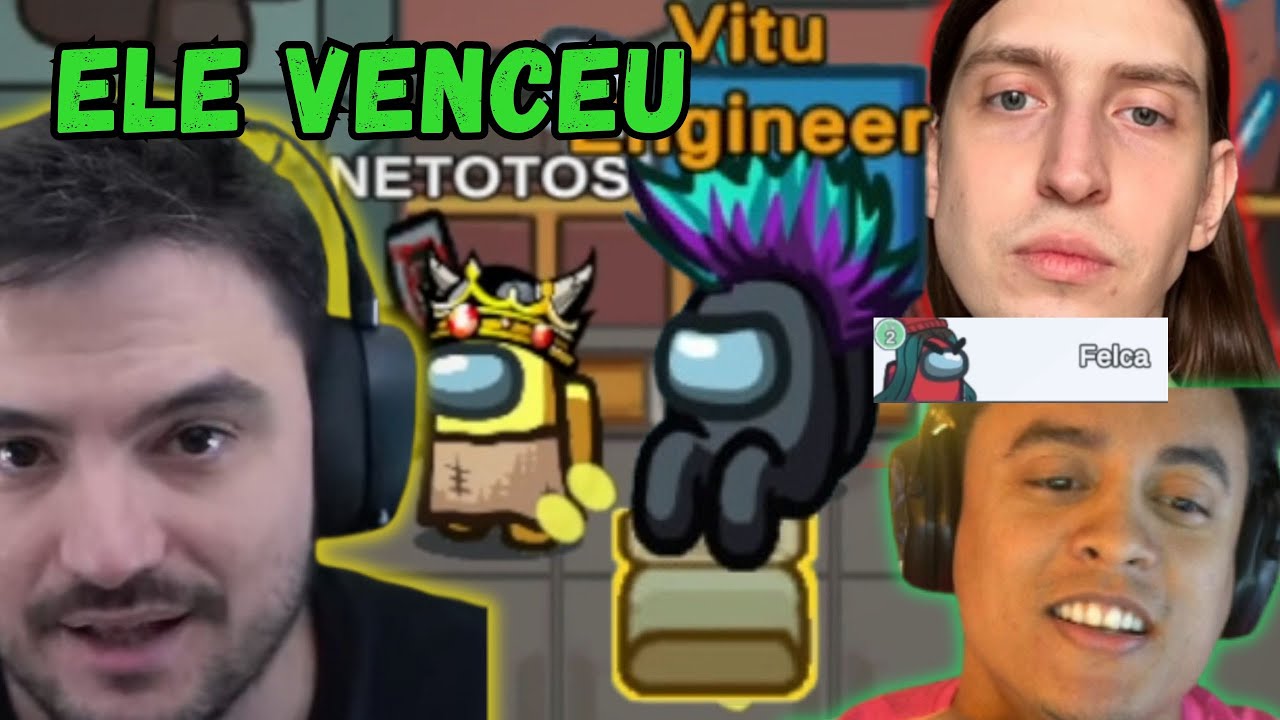FELCA se uniu a FELIPE NETO E VITU para VENCER no AMONG US - YouTube