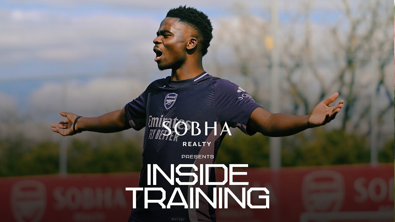 BUKAYO SAKA IS BACK! | INSIDE TRAINING | Fired up for Fulham 💥 ...