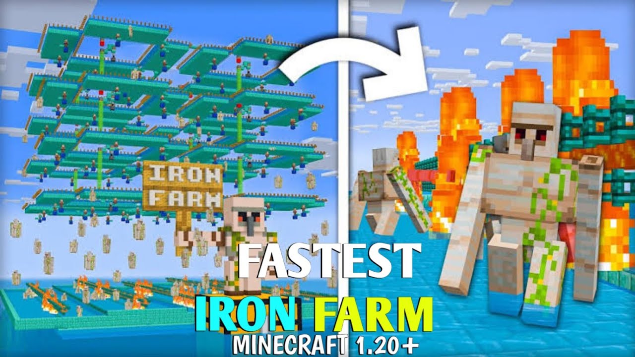 Revolutionary Iron Farm Design for Minecraft Pocket Edition 1.20/1.21 🔥 ...