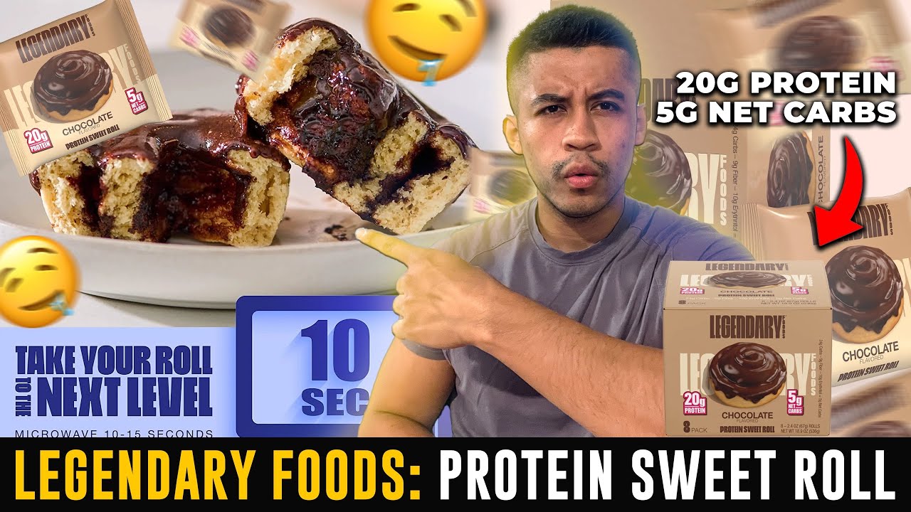 Legendary Foods Protein Chocolate Sweet Roll REVIEW - YouTube