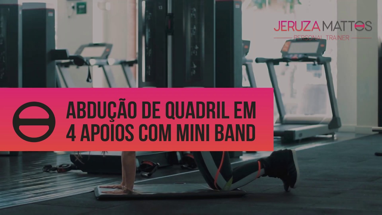 Abdução De Quadril Em 4 Apoios Com Mini Band Youtube