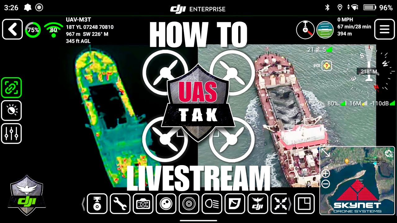 How to LIVESTREAM VIDEO from a DRONE to ATAK UAS Plugin Tool - YouTube
