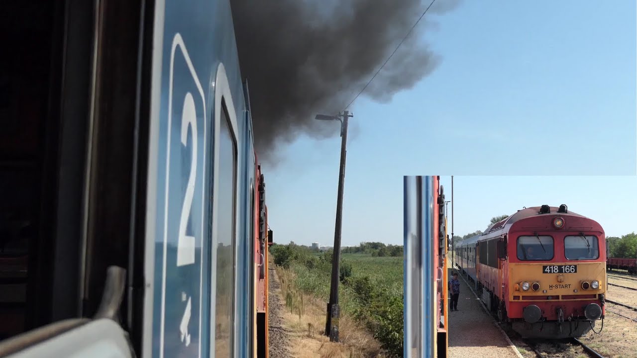 Hungary: Two MAV Class 418 (M41) hauled passenger services pass at ...
