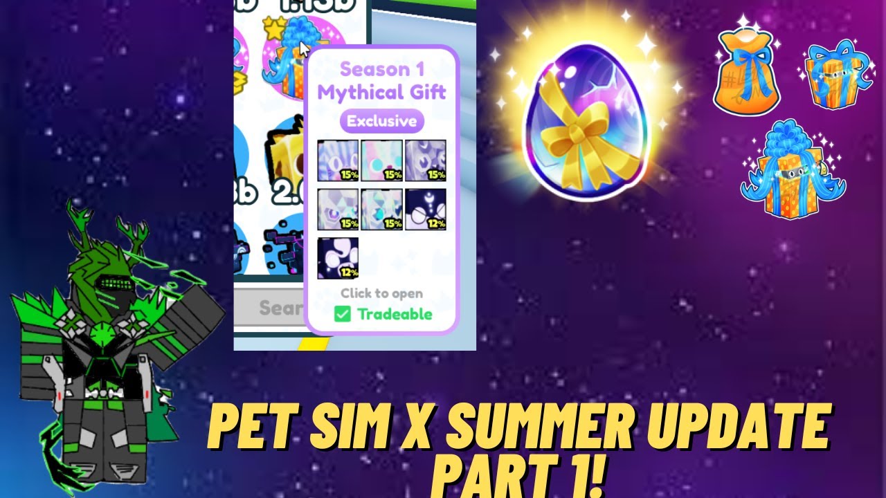 Pet Sim X! Summer Update Part 1! New Huge Pets, Pet Codes, And Gift ...