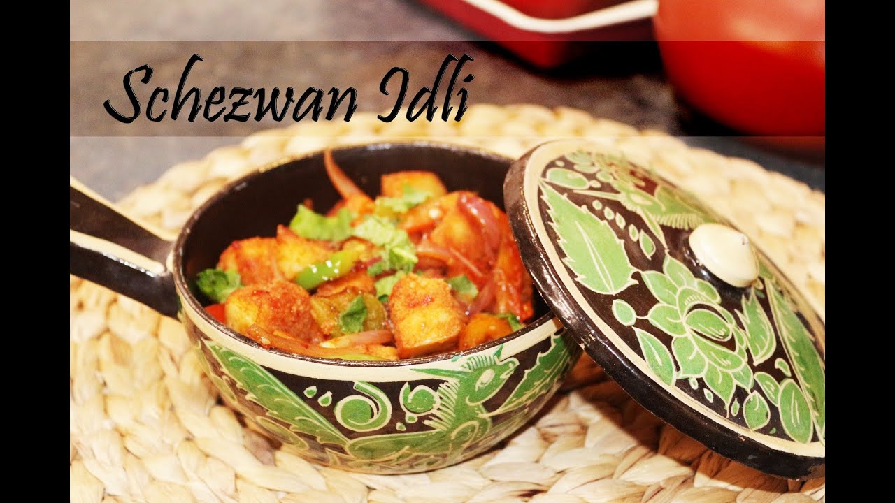 Schezwan idli - Indo chinese appetizer dish by crazy4veggie.com - YouTube
