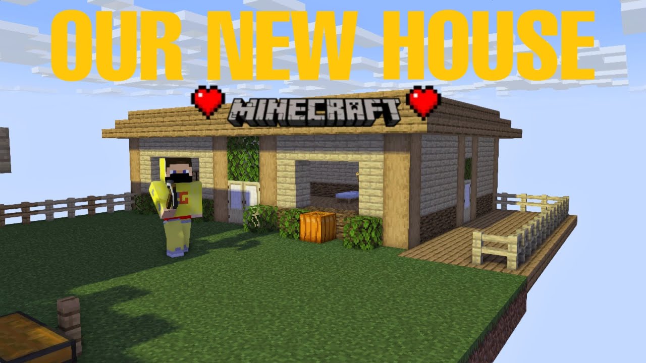 Minecraft , But I Have A Our New House In One Block Sriese @GamerFleet ...