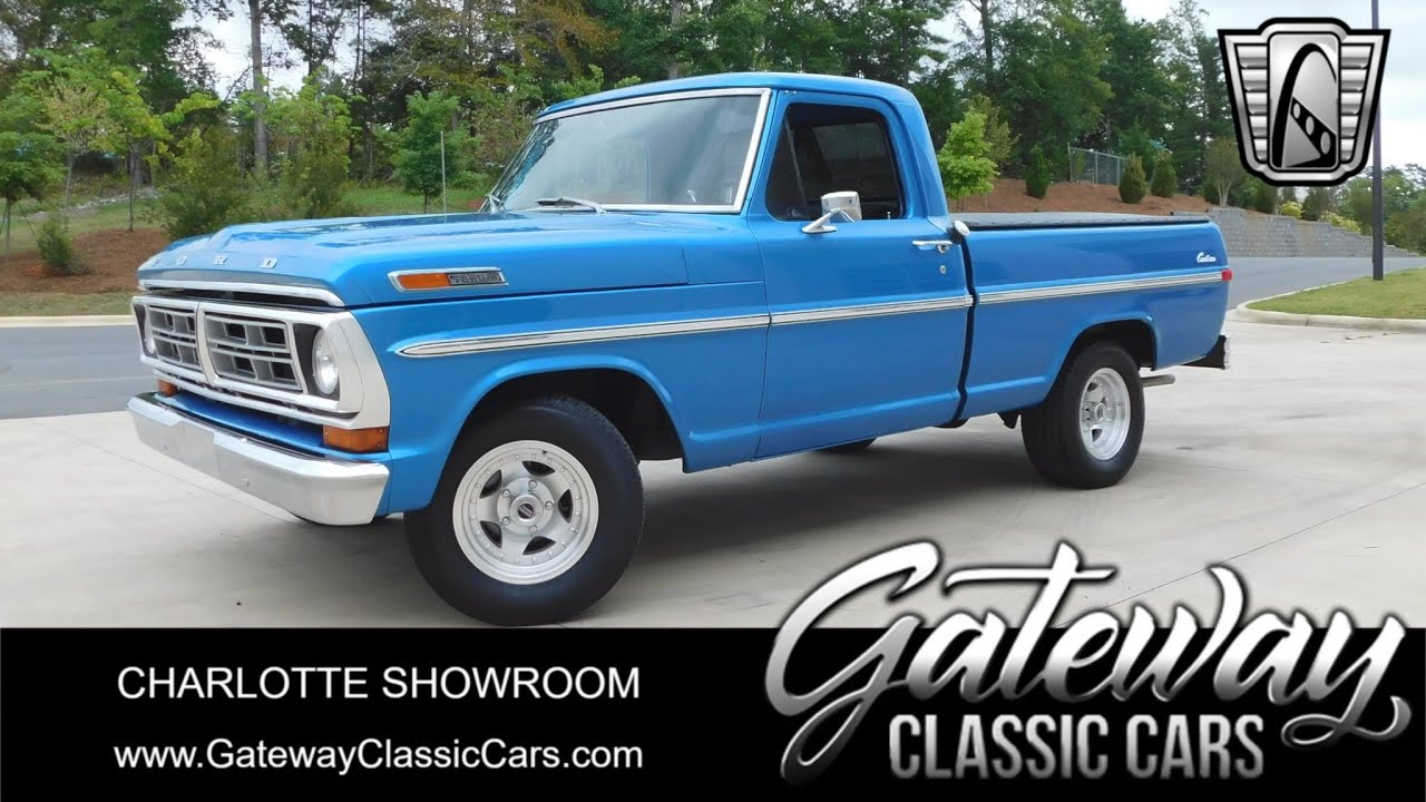 1972 Ford F100 Custom Gateway Classic Cars 276 CHA - YouTube