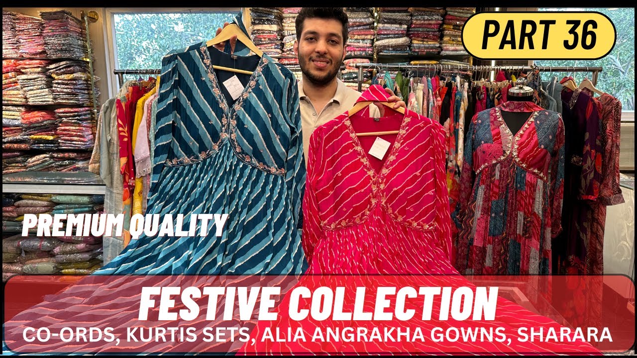 Part 36 | Smart Festive Kurtis, Alia cut , Shararas and Gowns | Premium ...