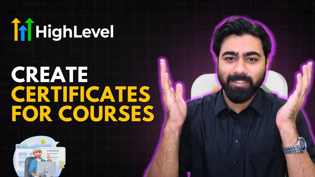 How to Create Certificates for Memberships in GoHighLevel | GHL ...