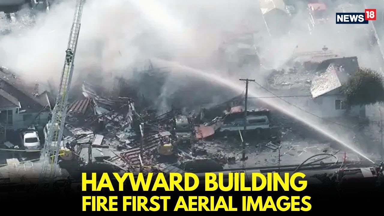 BREAKING | Hayward Building Fire- First Aerial Shots of Massive Hayward ...