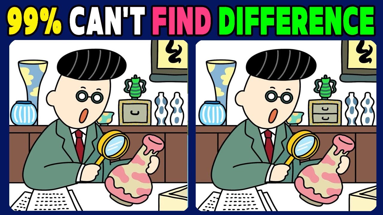 Find the Difference: 99% Of People Can't Find All The Differences 【Spot ...