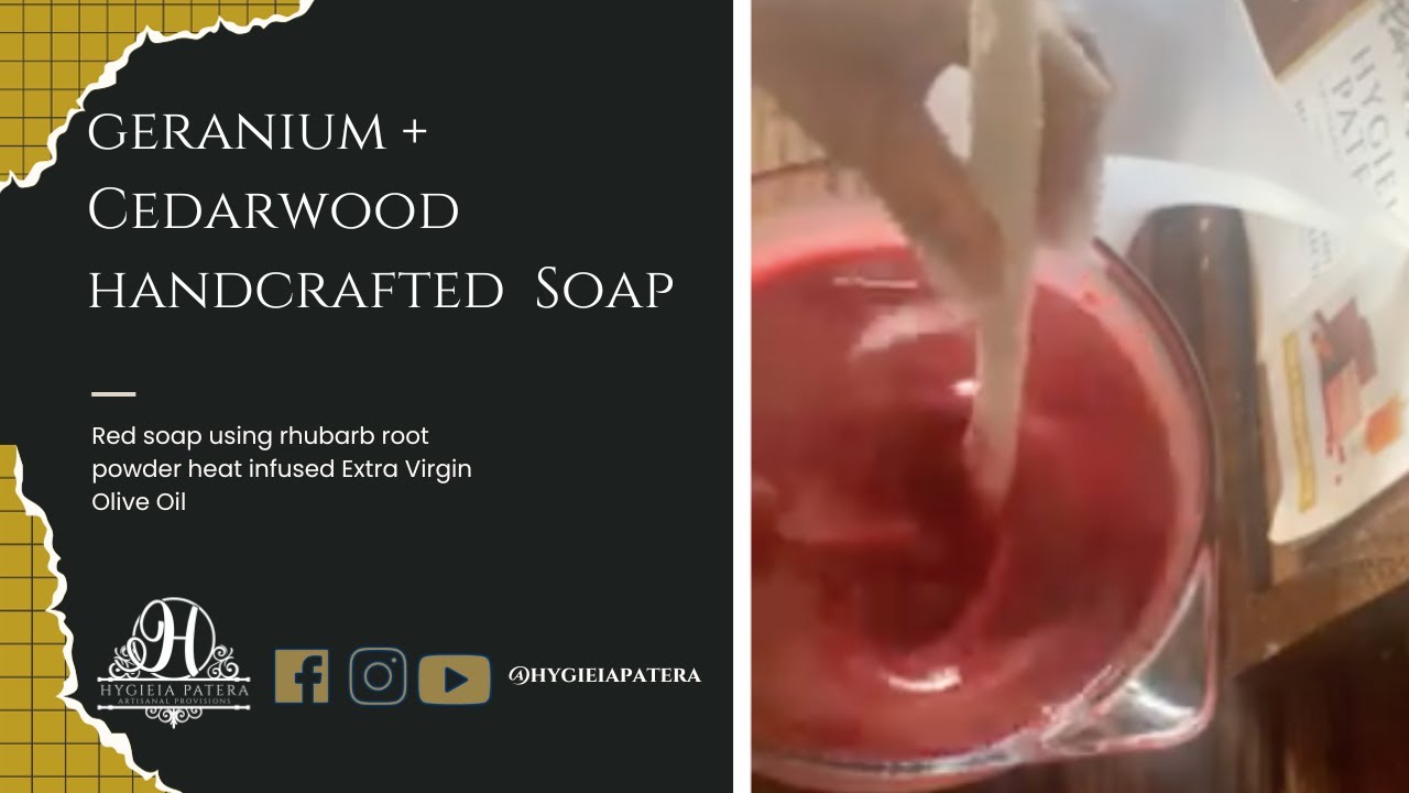 Geranium + Cedarwood Handcrafted Soap - YouTube