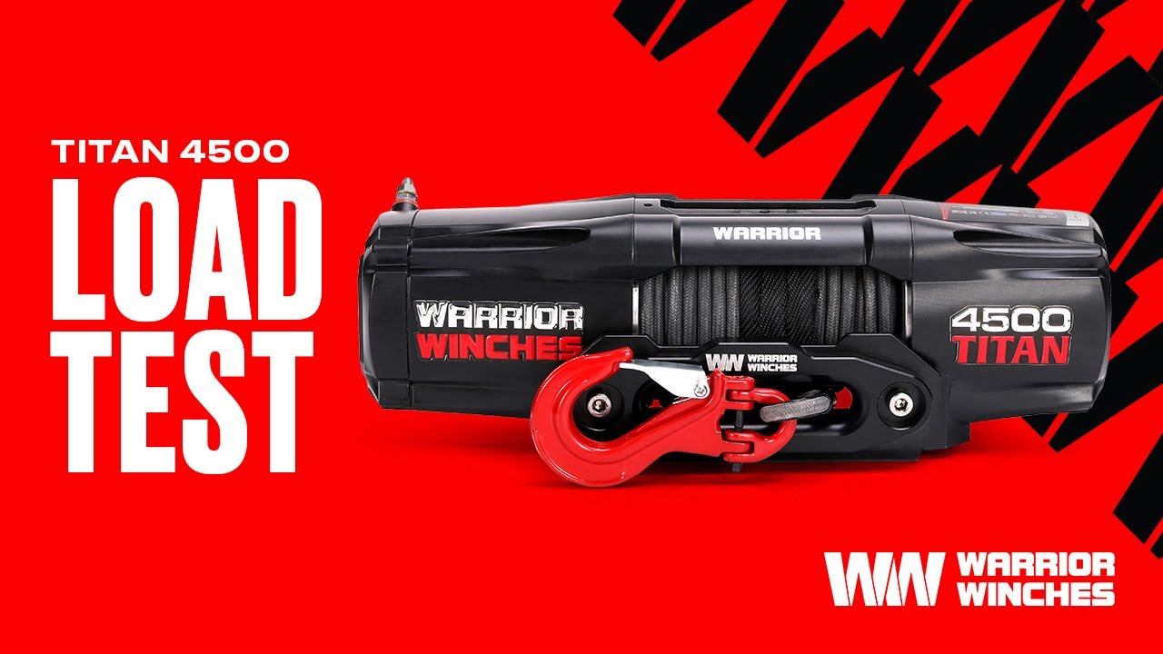 Warrior Winches: Titan 45TTAA12 Winch Load Test - YouTube