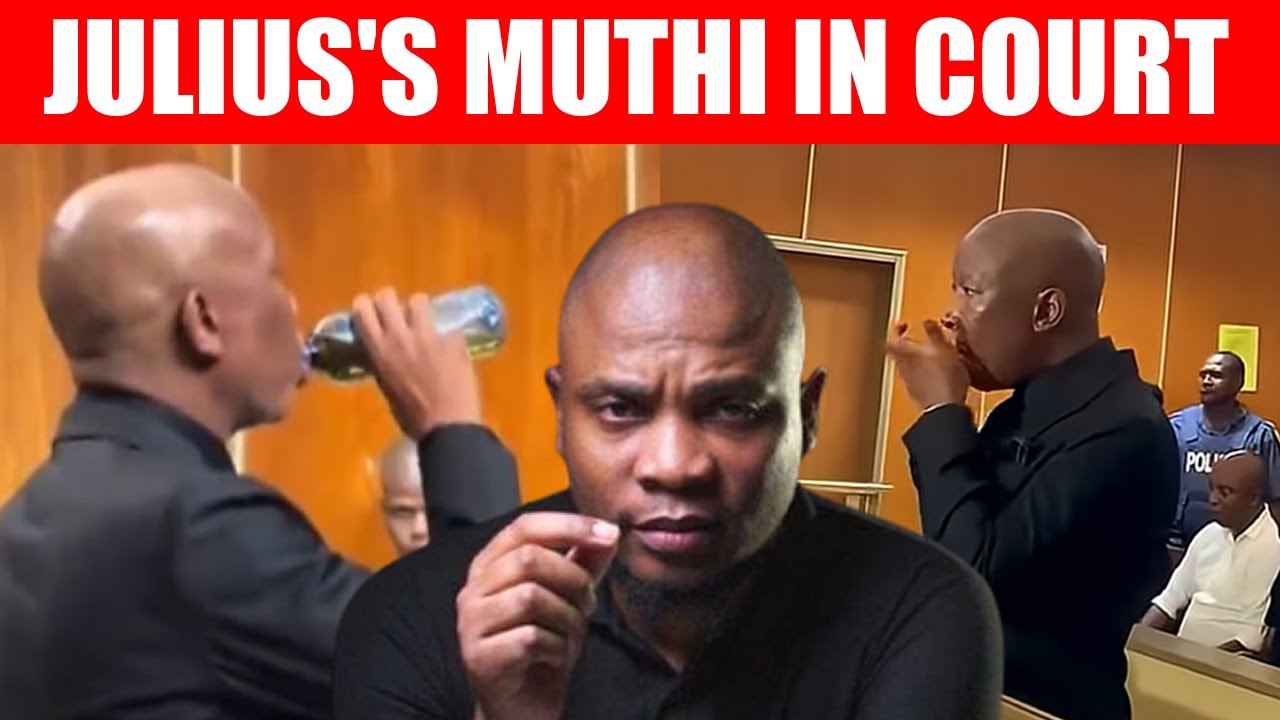Was Julius Malema eating Muthi from Sangoma in Court ? - YouTube