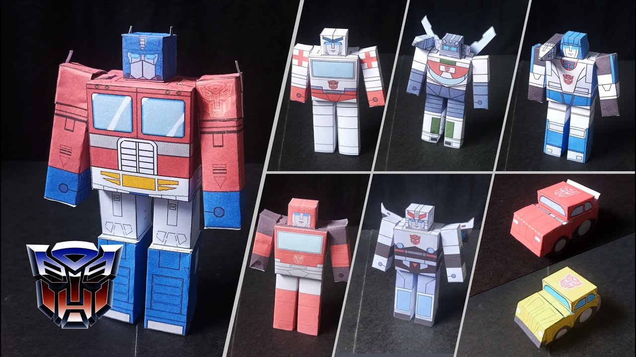 G1 AUTOBOTS PAPERCRAFT | TRANSFORMERS MADE OUT OF PAPER - YouTube